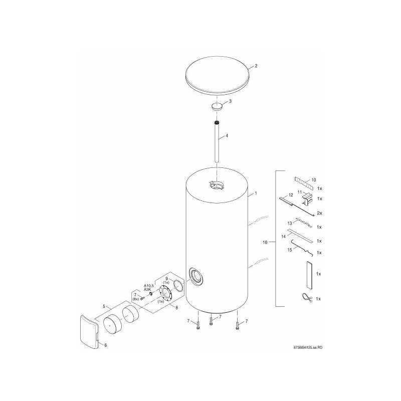 Bosch - 7735501558 - Solar-Warmwasserspeicher STORA, 1.494,65