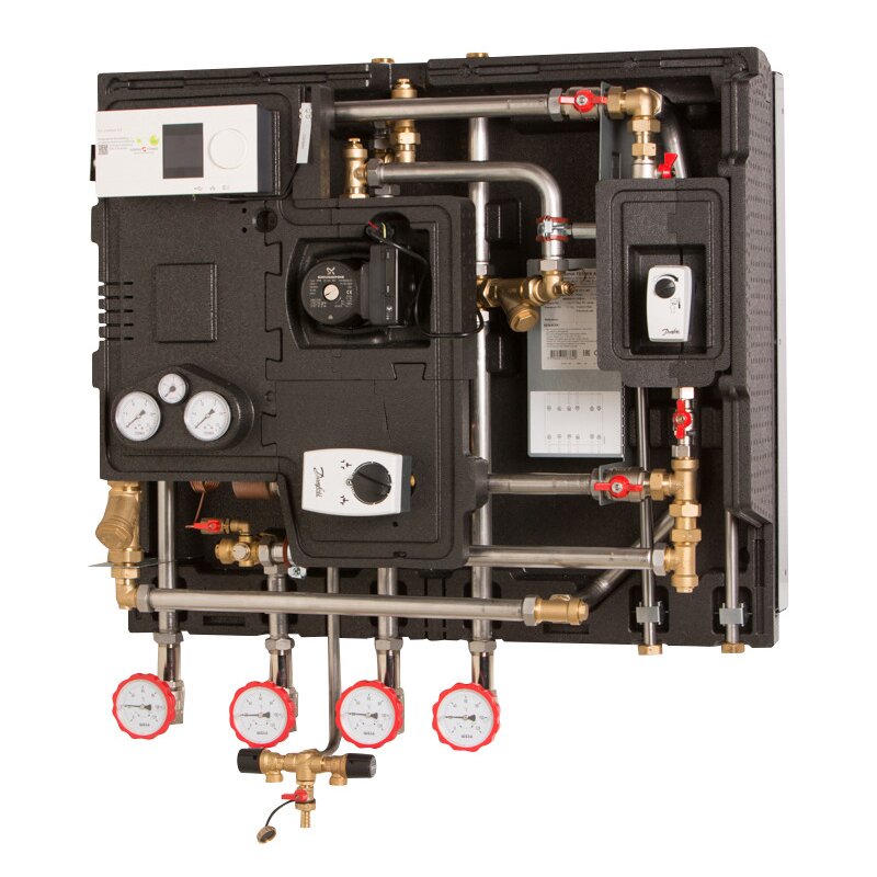 Danfoss - 144H2002 - Hausstation Compact 28 VX-FI, 3 - AVQM, 65 kW, ECL310/A237, 4.772,67