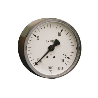 Afriso - 85011111 - Rohrfeder-Standardmanometer RF40 0/1,6bar G1/8B ax Kl.1,6 D111, 11,84