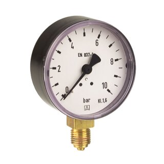 Afriso - 85161201 - Rohrfeder-Standardmanometer RF80 0/1,6bar G1/2B rad Kl.1,6 D201, 21,12