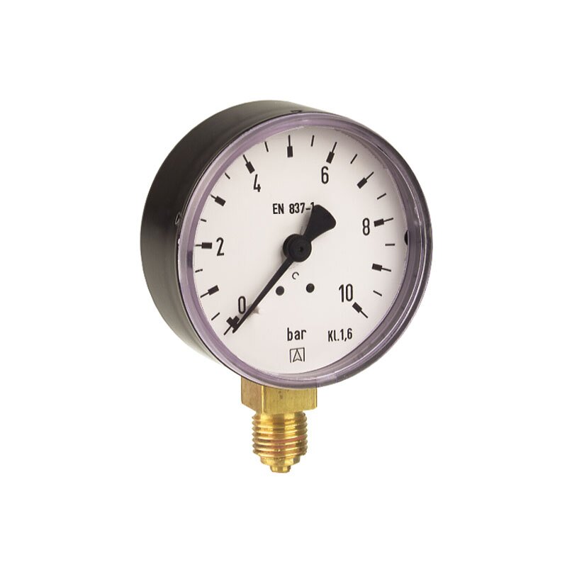 Afriso - 85162201 - Rohrfeder-Standardmanometer RF80 0/2,5bar G1/2B rad ...